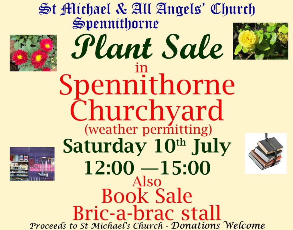 Spennithorne Plant Sale – Benefice of Lower Wensleydale